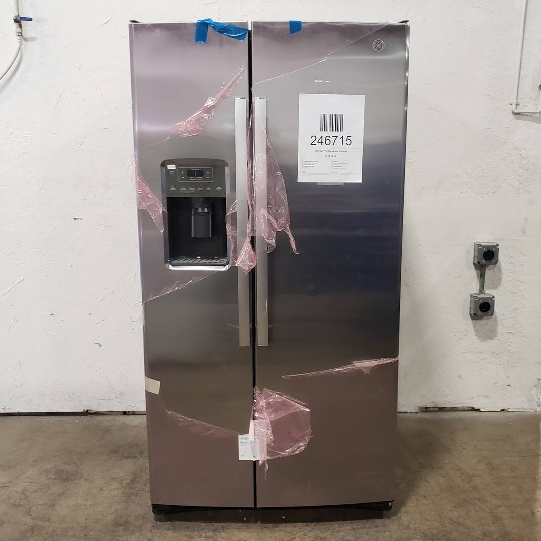 25.3 Cu. Ft. GE Side-by-Side Refrigerator Stainless-Steel - GSS25GYPFS ...